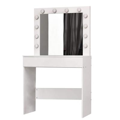China Modern MDF Wood Touch Screen Mirrored Dresser White Color 140cm Height for sale