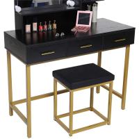 China Bedroom MDF Wood Bedside Table 160cm Height Touch Screen Mirrored for sale