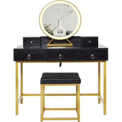 China Solid MDF Wood Mirrored Dresser Table 133cm Height With Melamine for sale