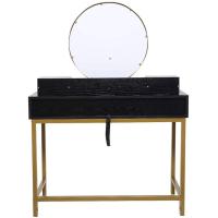 China Solid MDF Wood Mirrored Dresser Table 133cm Height With Melamine for sale