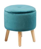 China Living Room 4 Wood Legs Leisure Lounge Chair 42 Cm Height for sale