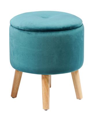 China Living Room 4 Wood Legs Leisure Lounge Chair 42 Cm Height for sale