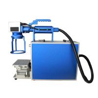 China 20W 30W Mini Portable Handheld Fiber Laser Marking Machine for sale