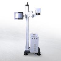 China Industrial 20W 30W 50W Flying Fiber Laser Marking Machine for sale