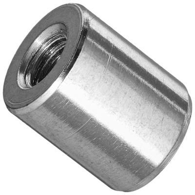 China 40mm Rebar Steel Coupler Stainless Steel Joint Straight Thread Sleeve 59mm OD 95mm Length for sale