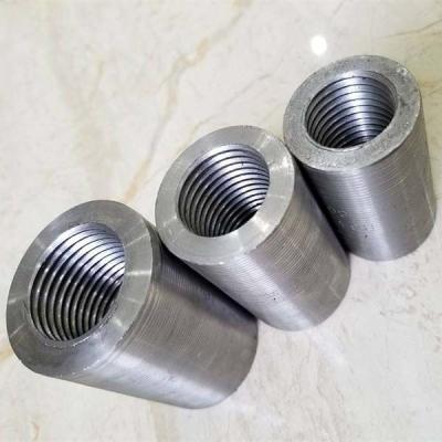 China 12-50mm Rebar Coupler Parallel Thread Splice Sleeve 45# Carbon Steel 630MPa for sale