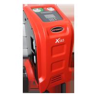 China 0.75KW Red R134a Recycling Car Air Conditioning Recovery Machine With Sight Glass for sale