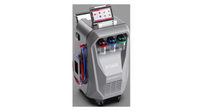China Gray Car Refrigerant Recovery Machine 10 Inch Touch Screen With Flushing Function for sale