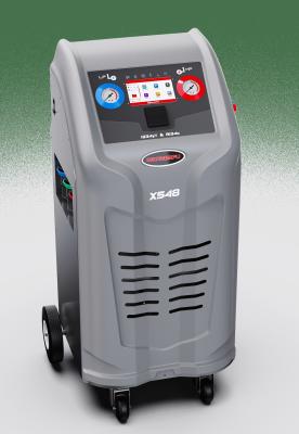 China Dual Gas Air Conditioning Recovery Machine For R134a 1234yf 2 Tanks 7 Inch Touch Screen for sale