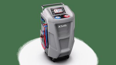 China Grey Small Wheels Auto AC Recovery Machine With Car Database 3600L / Hour R134a for sale