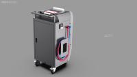 China 120L/min R134a Car Refrigerant Recovery Machine Sight Glass With Rotatable Touch Screen for sale