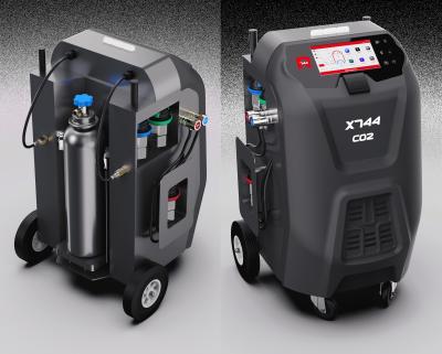 China X744 Dark Gray Automotive AC Refrigerant Recovery Machine R744 With Replaceable Tank for sale
