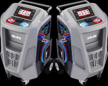 China Big Wheels X545 Automotive AC Recovery Machine R134a With Printer for sale