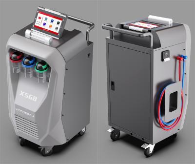China X568 Car Refrigerant Recovery Machine with flushing function sight glass for sale