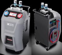 China Grey X570 Flushing Sight Glass Car Refrigerant Recovery Machine With Mini Can Charge for 134a for sale