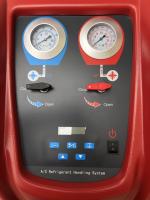 China Mini Tank Filling Manual Valve Cylinder Car Air Conditioning Recovery Machine Gas R134a Semi Auto for sale