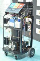China Backlit R134a AC Recovery Machine Vacuum Pump With Condenser for sale