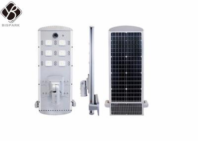China Newest All In One IP65 Lithium Battery Powered Smart Self Cleaning Solar Street Light for sale