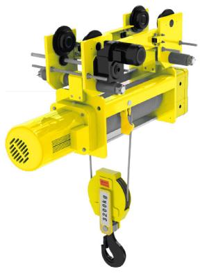 China Standard Low Headroom Electric Wire Rope Hoist 2/1 Reeving 1-10 Ton Capacity for sale