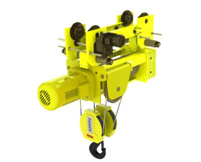 China European Design Low Headroom Wire Rope Hoist 4/1 Rope Reeving 3.2t to 20t Capacity for sale