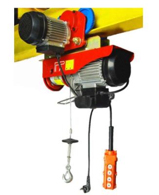 China Low Noise Mini Electric Wire Hoist With Moving Trolley Single Or Double Hook for sale