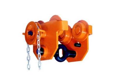 China Anti-collision Geared Trolley 0.5 ton to 5 ton I-beam 50 mm to 220 mm for sale