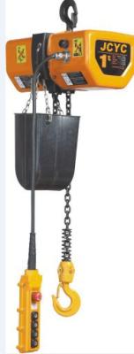 China Hitachi Model SY-D Electric Chain Hoist 0.25-1 Ton Capacity Foot Mounted with Hooks for sale