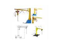 China 0.125 Ton Electric Jib Crane Alloy Steel Mobile Jib Crane 0.125 Capacity 3000mm Span for sale