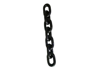 China EN818-2 Blackened G80 Lifting Chain 6mm-32mm with 1.12-31.5t Working Load Limit for Industrial Applications for sale