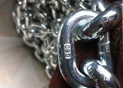 China G80 Galvanized Lifting Chain Alloy Steel for Chain Slings - 6mm to 32mm Diameter with 1.12t to 31.5t WLL for sale