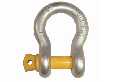 China G209 Forged Carbon Steel Bow Shackle 2 Ton to 120 Ton Working Load Limit for sale