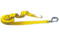 China Heavy Duty Car Towing Rope 1000kg to 3000kg Polyester Towing Belt with Hook for sale