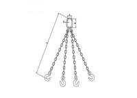 China Alloy Steel Chain Sling 3 or 4 Legs Complete Set 20mm to 32mm WLL 16.5t to 47t for sale