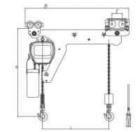 China Electric Chain Hoist 2 Lifting Points 500 kg to 5 ton 220V-690V Industrial Use for sale