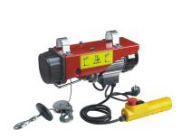 China Mini Electric Wire Rope Hoist with Moving Trolley 250kg to 1200kg Capacity for sale