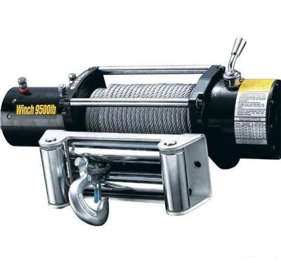 China 12V 24V Electric Wire Rope Winch 4000lbs 2000lbs to 20000lbs for Vehicle Recovery for sale