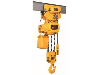 China Electric Chain Hoist 7.5 Ton 220V-440V with Electric Trolley Yellow for sale