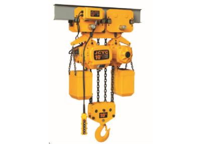 China 10 Ton Electric Chain Hoist 4 Load Chain Standard Headroom 3m-9m Lifting Height for sale