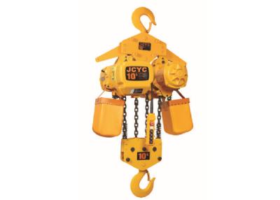 China 10 Ton Electric Chain Hoist Foot Mounted Single Dual Variable Speed 3-9m Lifting Height for sale