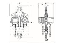 China 10 Ton Electric Chain Hoist Foot Mounted Single Dual Variable Speed 3-9m Lifting Height for sale