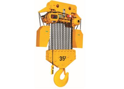 China Foot Mounted Stainless Steel Chain Hoist 35 Ton G80 Load Chain Single Speed for sale