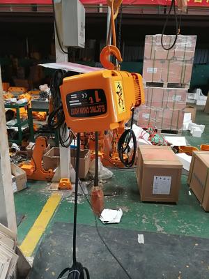 China Stage Electric Chain Hoist S1 1 Ton 12m Height 7.2m/min Lifting Speed for sale