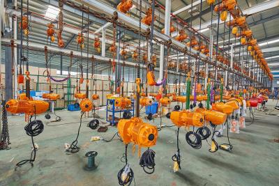 China Electric Chain Hoist with Trolley 1 Ton 5 Ton 220V 3 Phase Lifting Equipment for sale