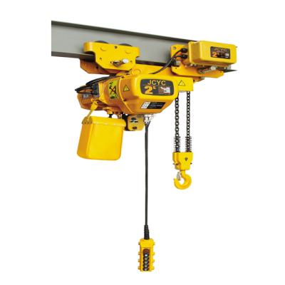 China 1.5 Ton Double Hook Electric Chain Hoist with 5.4 m/min Lifting Speed and IP55 Protection for sale