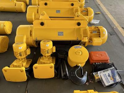 China MD 10 Ton Electric Wire Rope Hoist Double Speed 7m/min Pure Copper Motor for sale