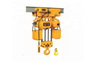 China Durable Movable 10 Ton Single Phase Electric Chain Hoist With Trolley And Hook for sale