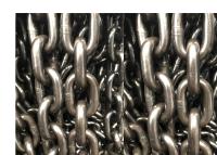 China EN818-2 G80 Alloy Steel Lifting Chain - 6mm to 22mm Diameter, Black Oxidation Finish for sale