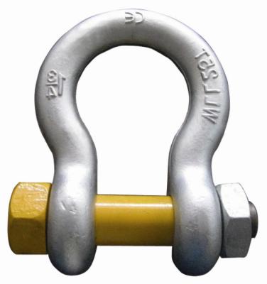 China G209 Bow Shackle High Strength Forged Carbon Steel 2-120 Ton Working Load Limit for sale