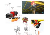China Mini Suspension Electric Wire Rope Hoist Fixed Type Or Moveable Low Noise for sale
