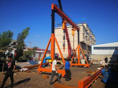 China A Frame Type Mobile Portal Crane 0.125-3t Capacity 180° Rotation High Efficiency for sale